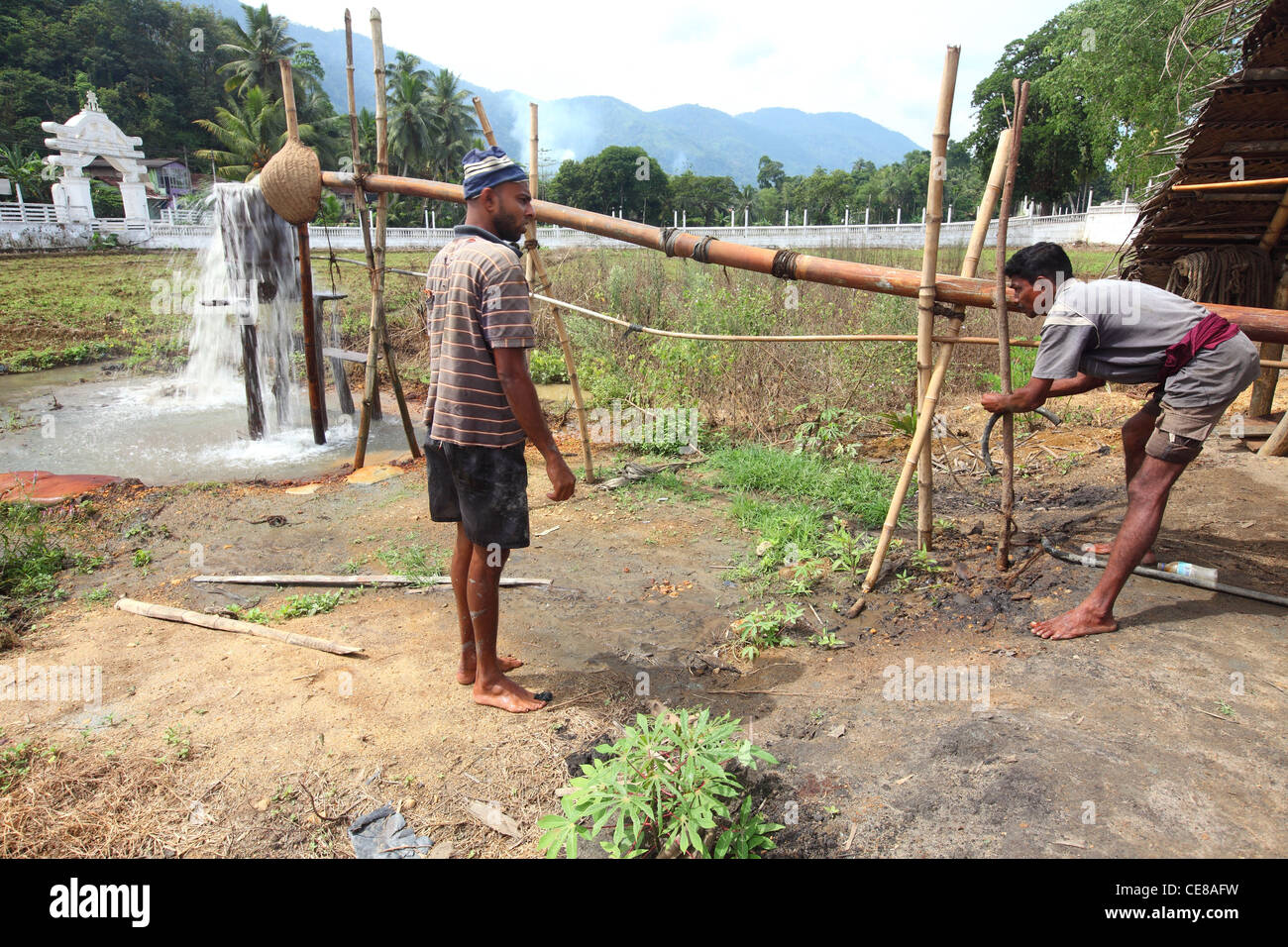 Sri lanka ratnapura mining sapphire hi-res stock photography and images ...