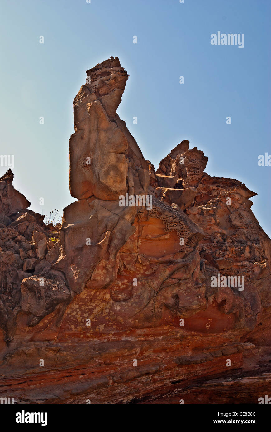 ROCK FORMATION, SANDSTONE, BARN HILL, WESTERN AUSTRALIA, WA, AUSTRALIA ...