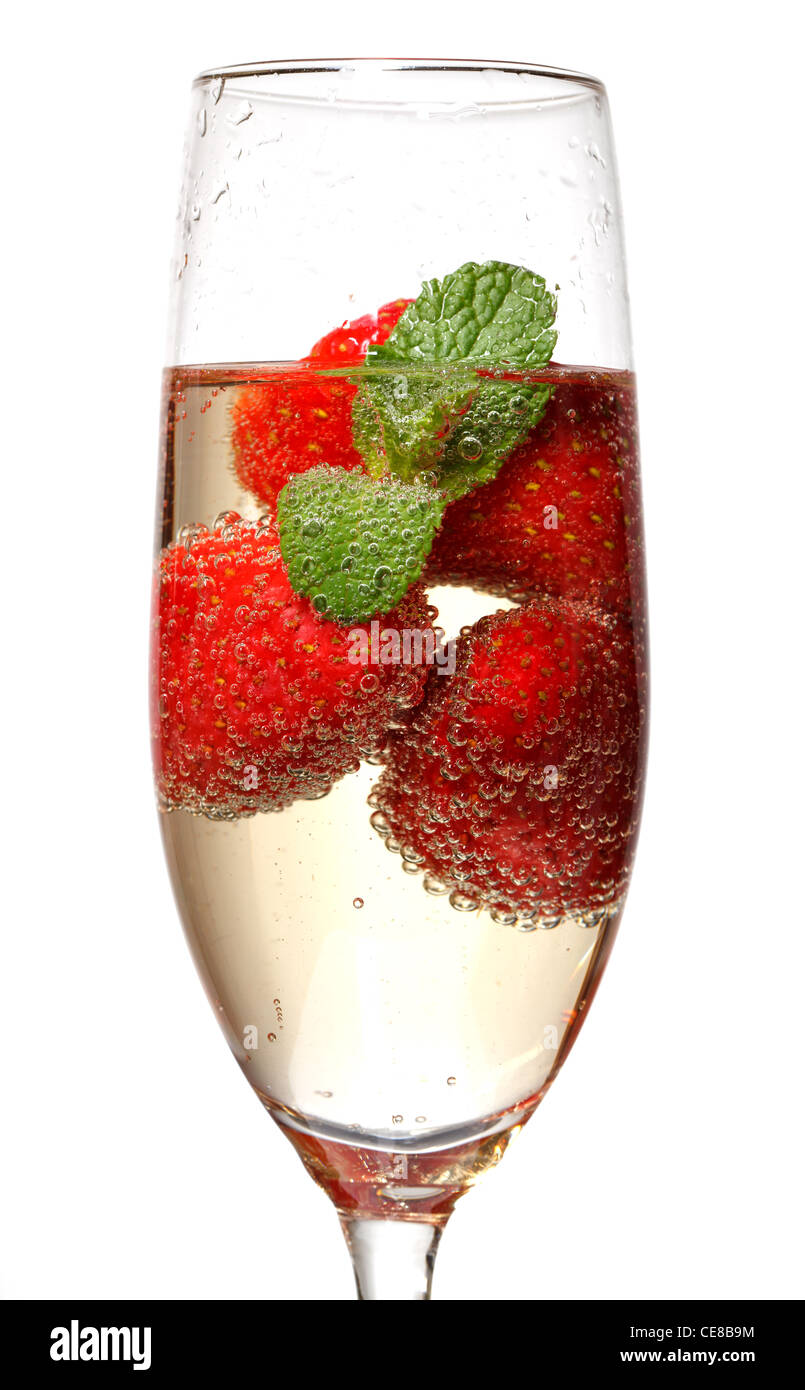 Champagne glasses on holiday Cut Out Stock Images & Pictures - Alamy