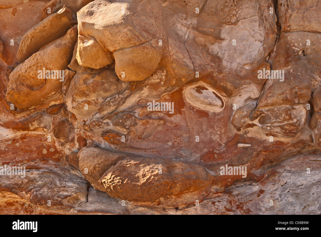 ROCK FORMATION, SANDSTONE, BARN HILL, WESTERN AUSTRALIA, WA, AUSTRALIA ...