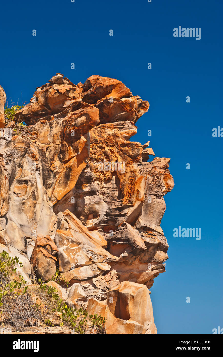 ROCK FORMATION, SANDSTONE, BARN HILL, WESTERN AUSTRALIA, WA, AUSTRALIA ...