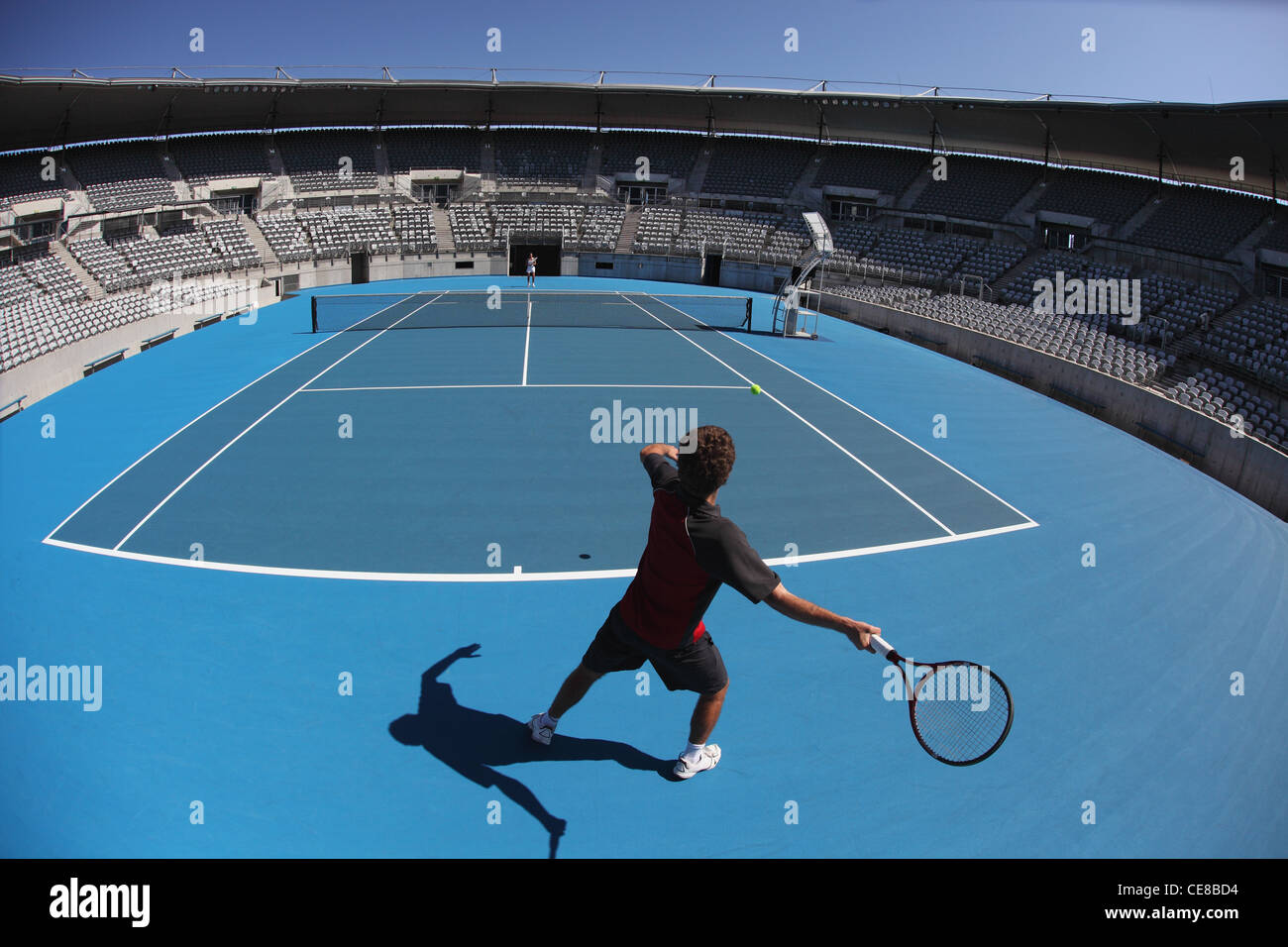 Tennis playing stadium full view hi-res stock photography and images ...