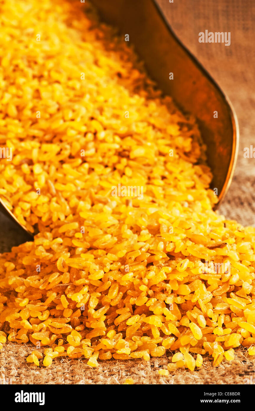 bulgur whole grain wheat Stock Photo - Alamy