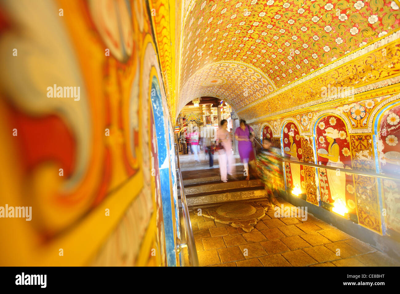 Sri Lanka, Central Province, Kandy, Temple of the Tooth, temple, tooth ...