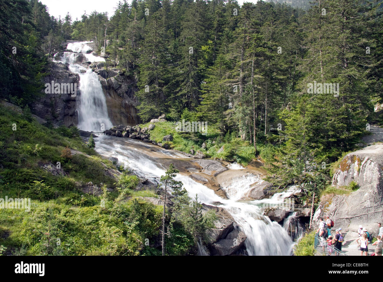 french pyrenee mountains , waterfall Stock Photo - Alamy