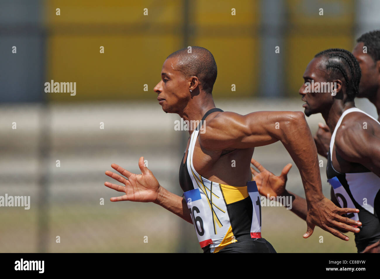 Runners In Footrace Stock Photo - Alamy