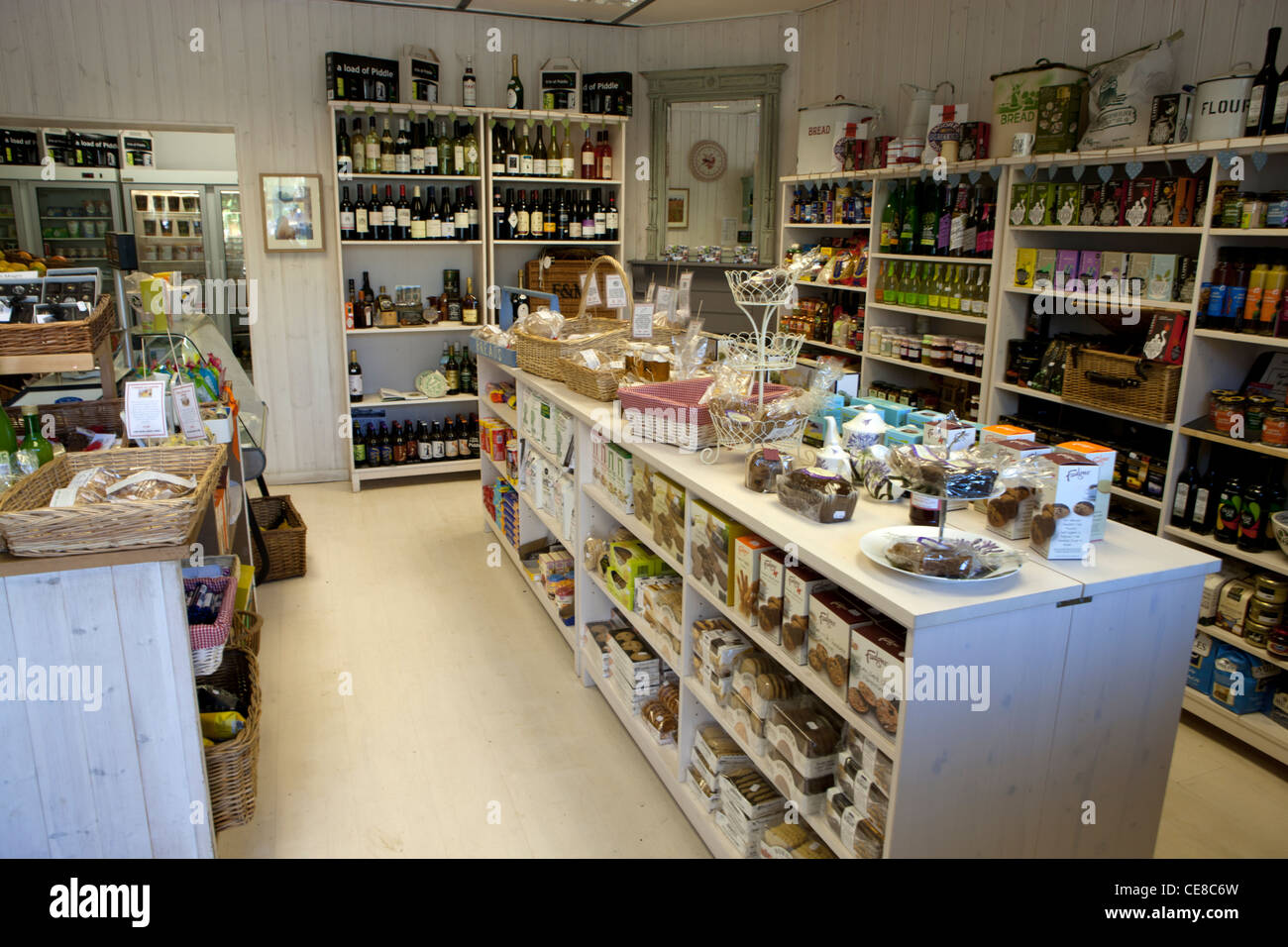 Interior of a Village Shop in Dorset Stock Photo - Alamy