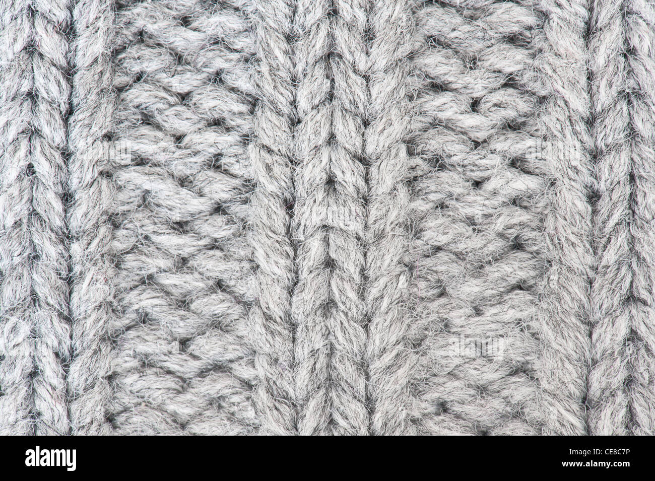 Gray knitted wool background Stock Photo - Alamy