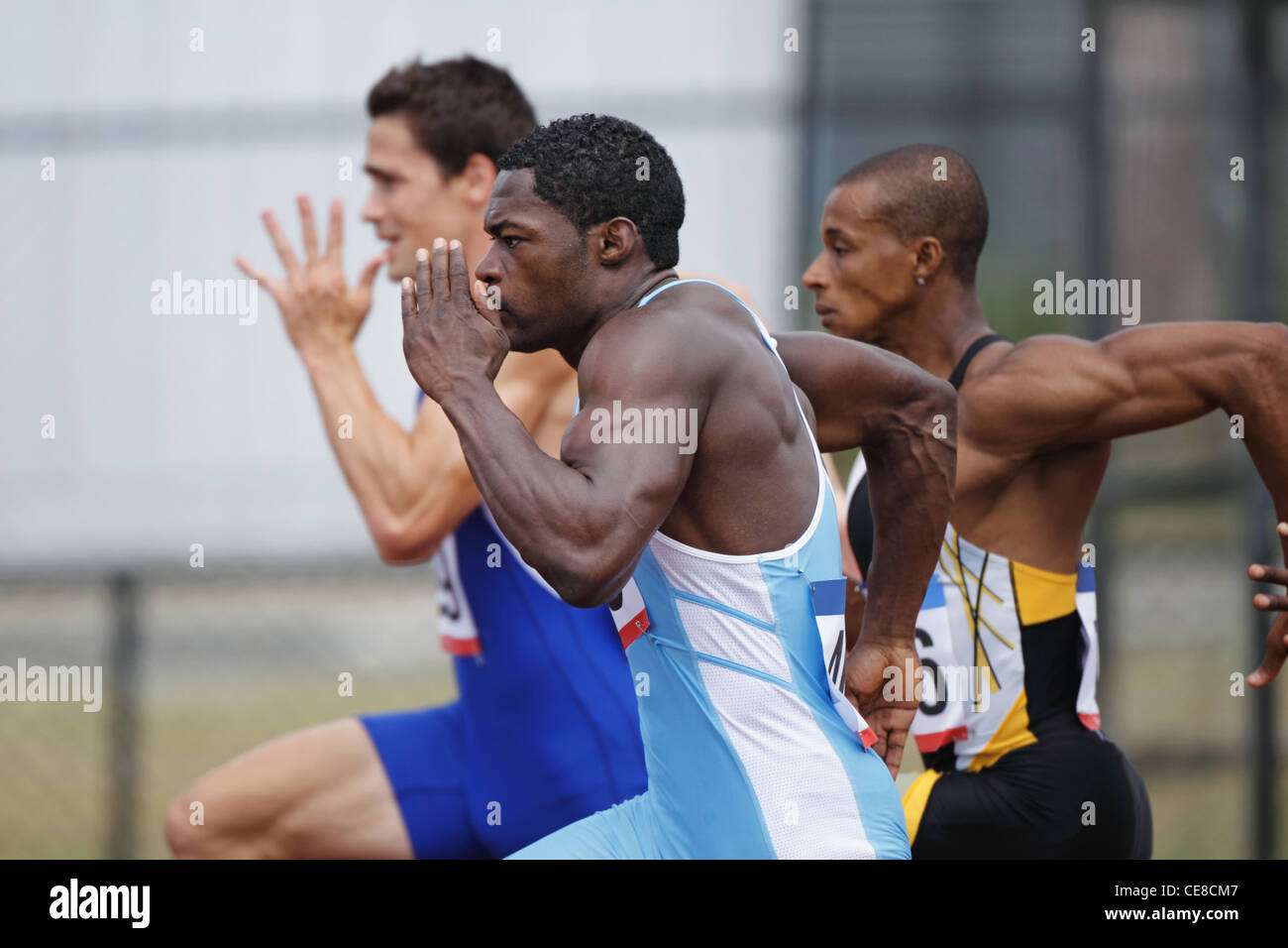 Athletes Running In Footrace Stock Photo - Alamy