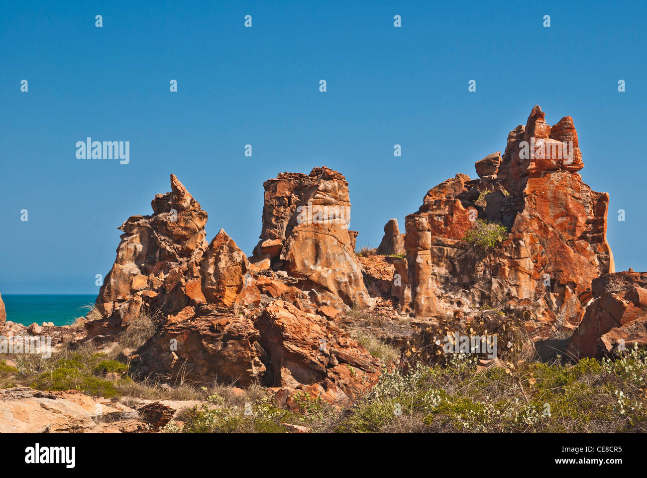 ROCK FORMATION, SANDSTONE, BARN HILL, WESTERN AUSTRALIA, WA, AUSTRALIA ...