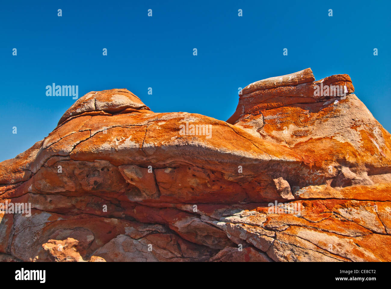 ROCK FORMATION, SANDSTONE, BARN HILL, WESTERN AUSTRALIA, WA, AUSTRALIA ...