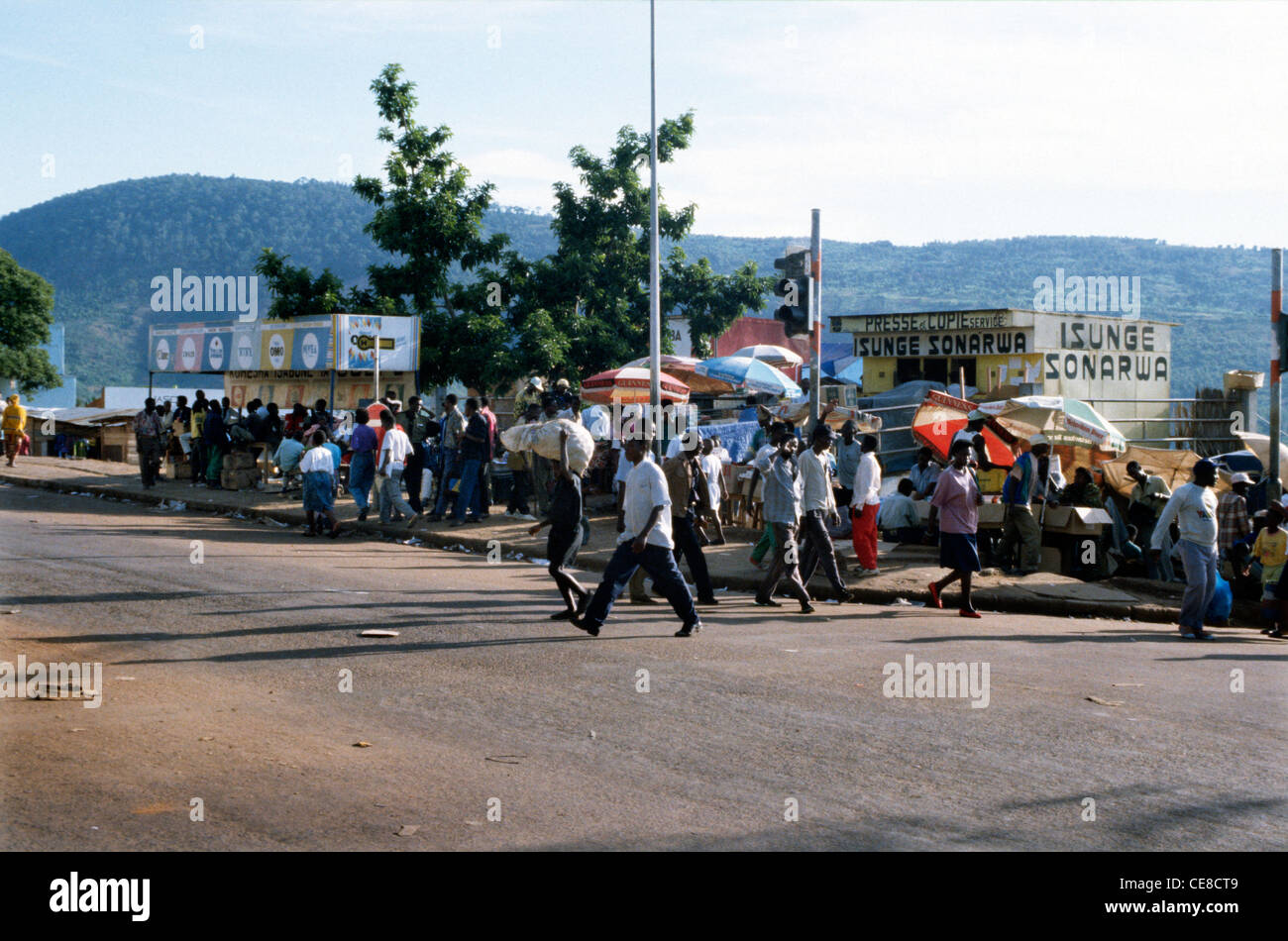 Busy street in Kigali, Rwanda, Africa Stock Photo - Alamy