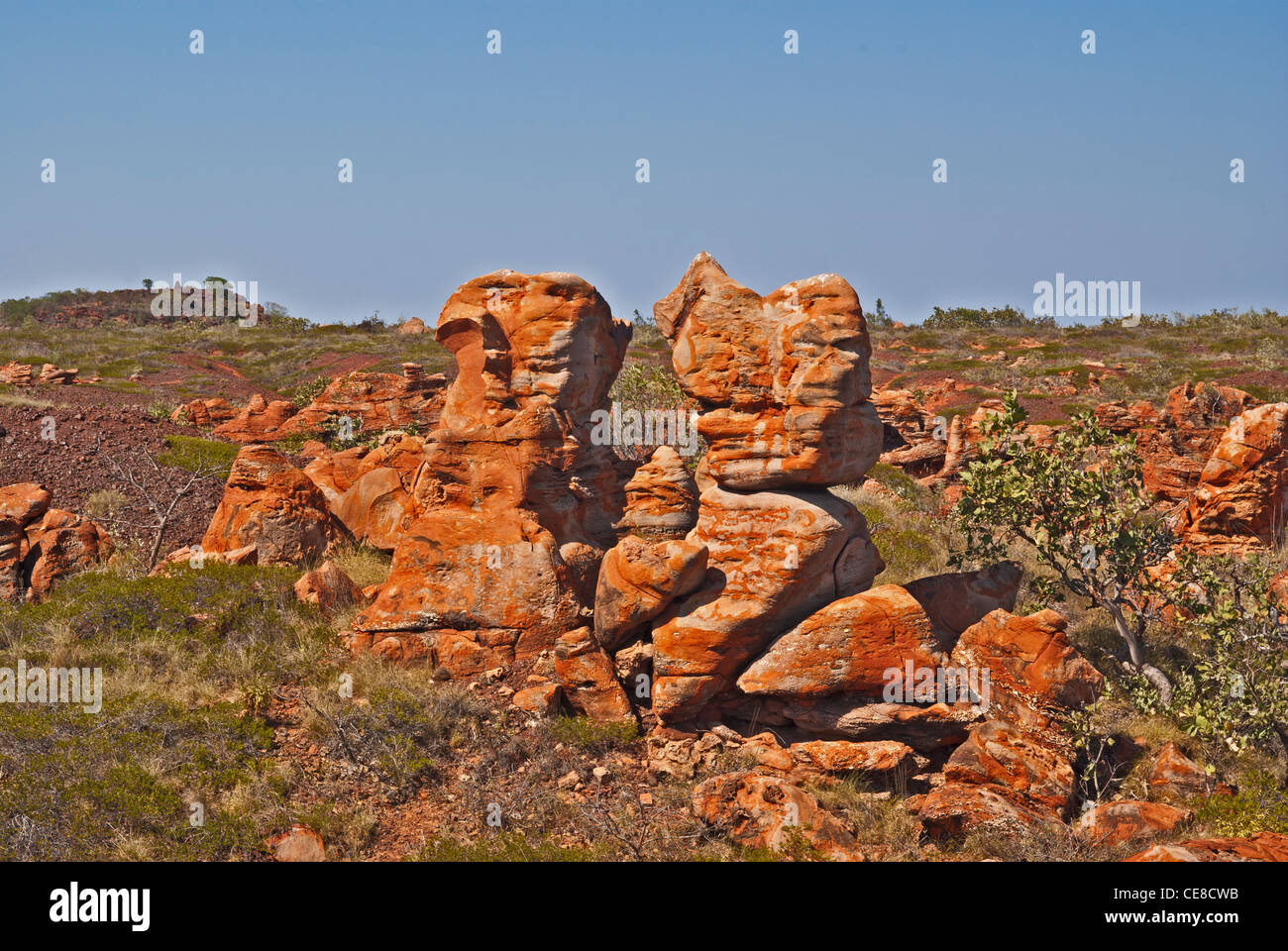 ROCK FORMATION, SANDSTONE, BARN HILL, WESTERN AUSTRALIA, WA, AUSTRALIA ...