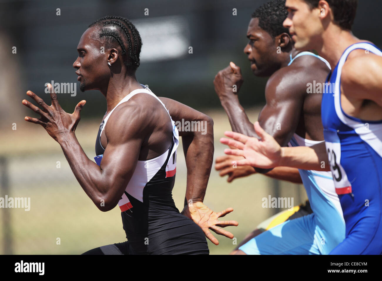 Athletes racing side hi-res stock photography and images - Alamy