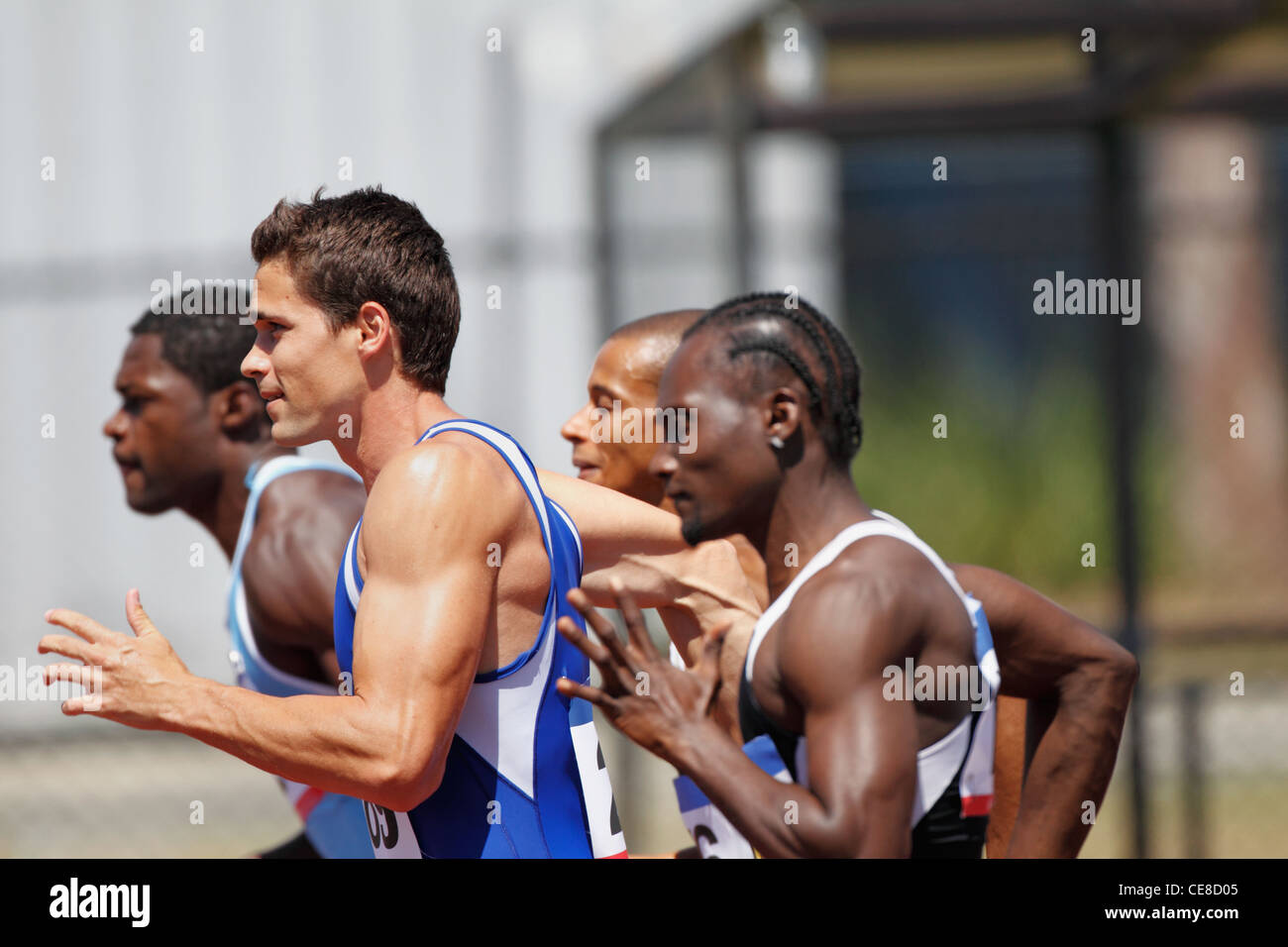 Athletes racing side hi-res stock photography and images - Alamy