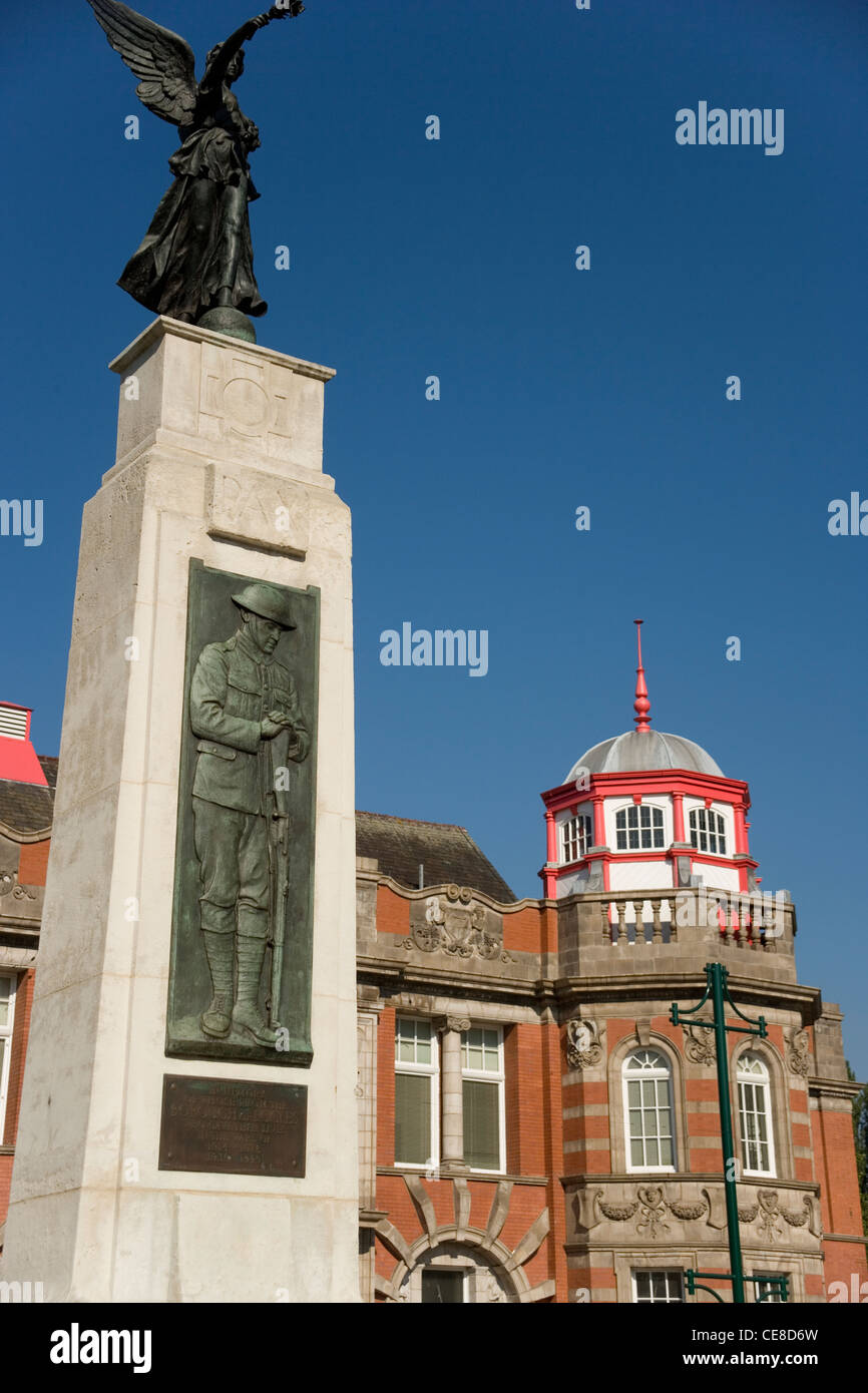 EcclesWar Memorial and Library Manchester Stock Photo - Alamy