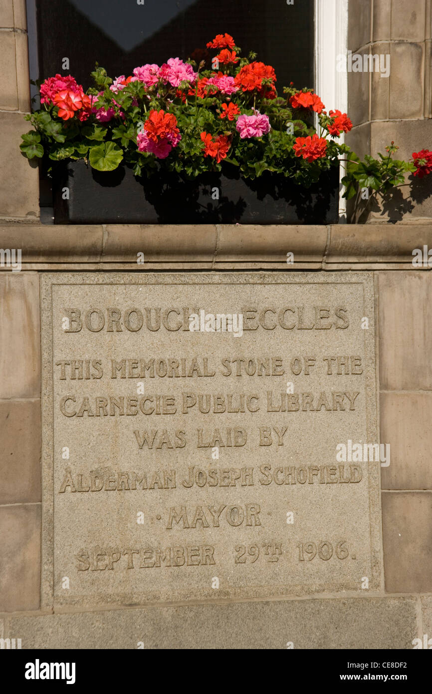 Eccles Library in Manchester Stock Photo - Alamy
