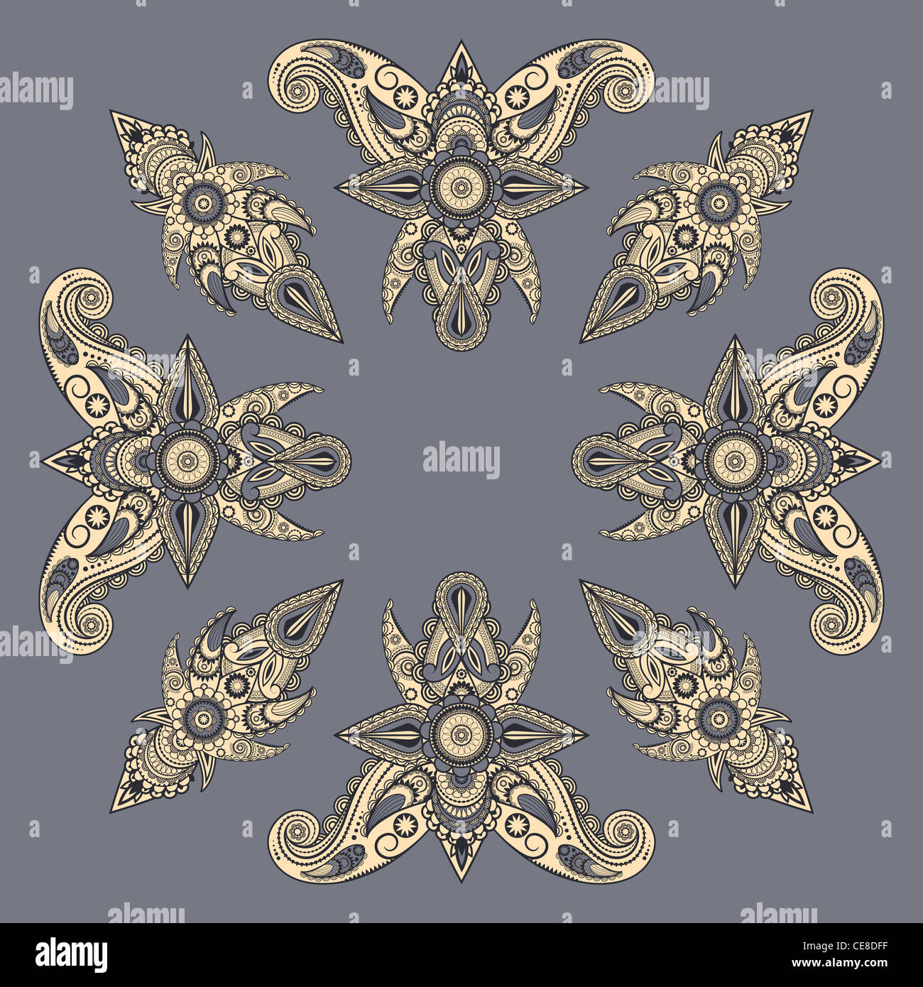 eastern style paisley pattern Stock Photo - Alamy