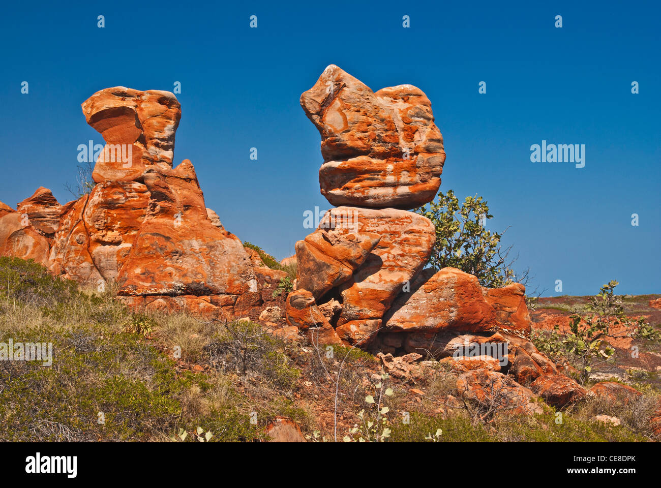 ROCK FORMATION, SANDSTONE, BARN HILL, WESTERN AUSTRALIA, WA, AUSTRALIA ...