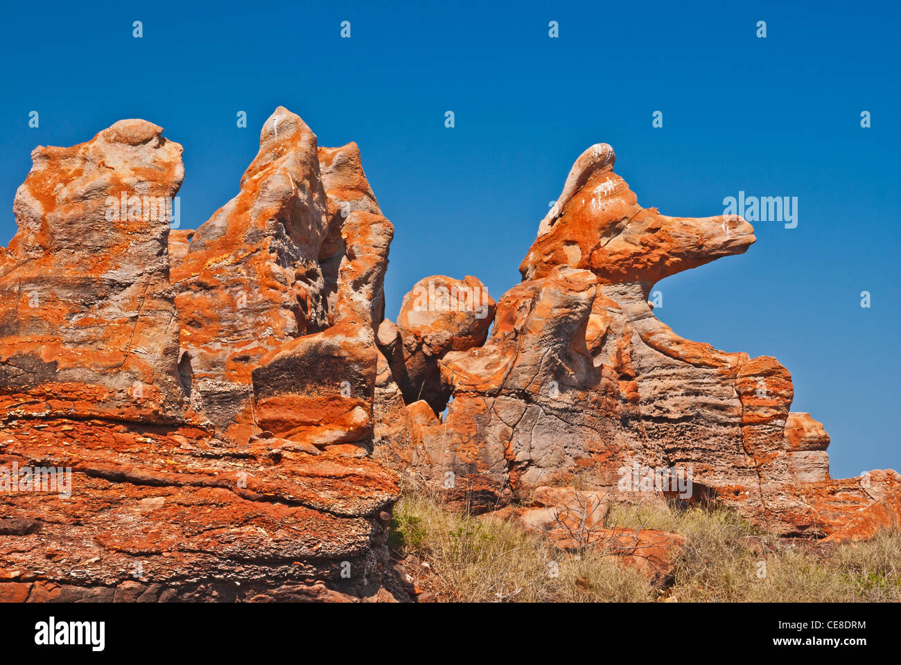 ROCK FORMATION, SANDSTONE, BARN HILL, WESTERN AUSTRALIA, WA, AUSTRALIA ...