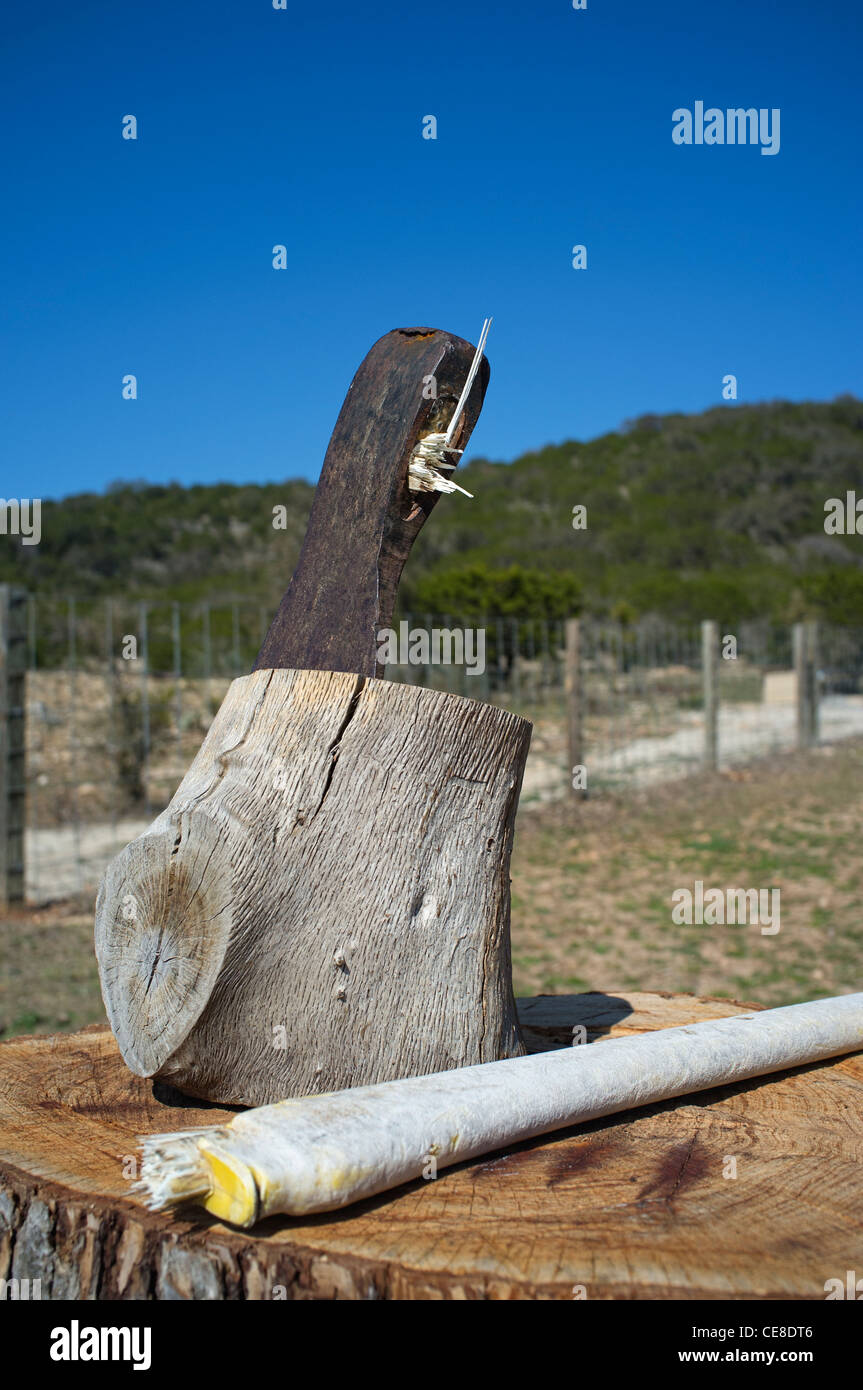 Axe with broken handle Stock Photo - Alamy