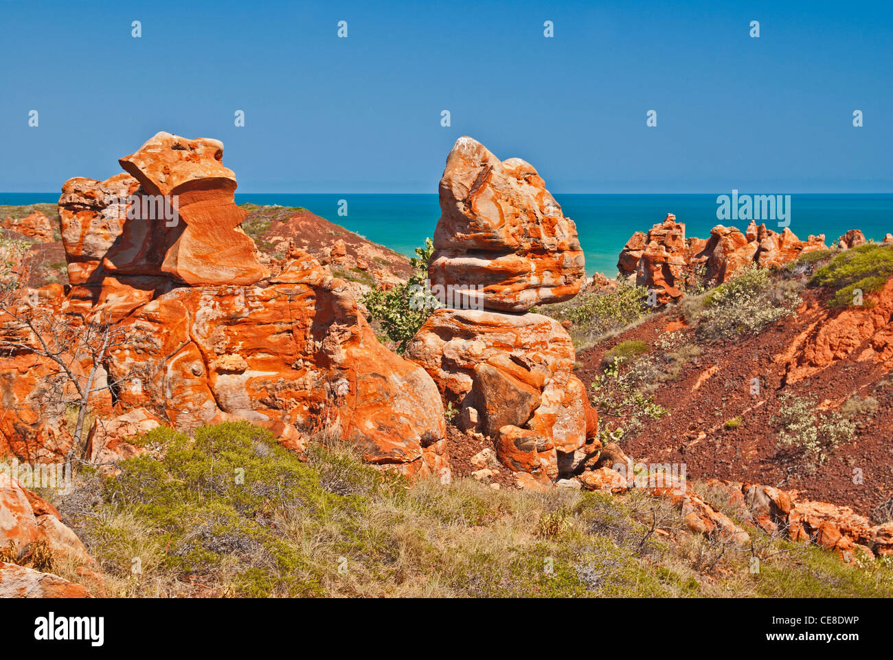 ROCK FORMATION, SANDSTONE, BARN HILL, WESTERN AUSTRALIA, WA, AUSTRALIA ...
