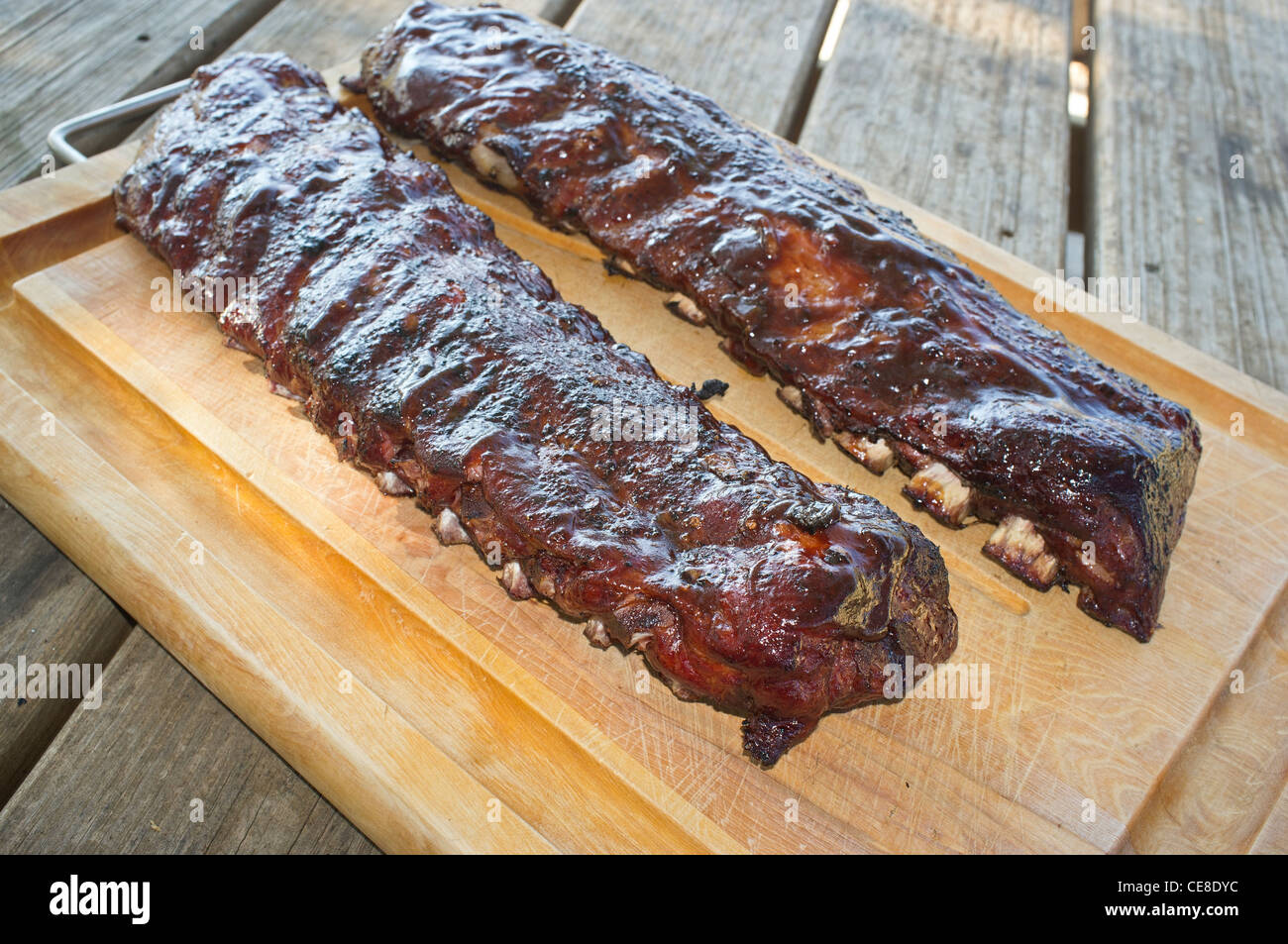 Bbq ribs on board hi-res stock photography and images - Alamy