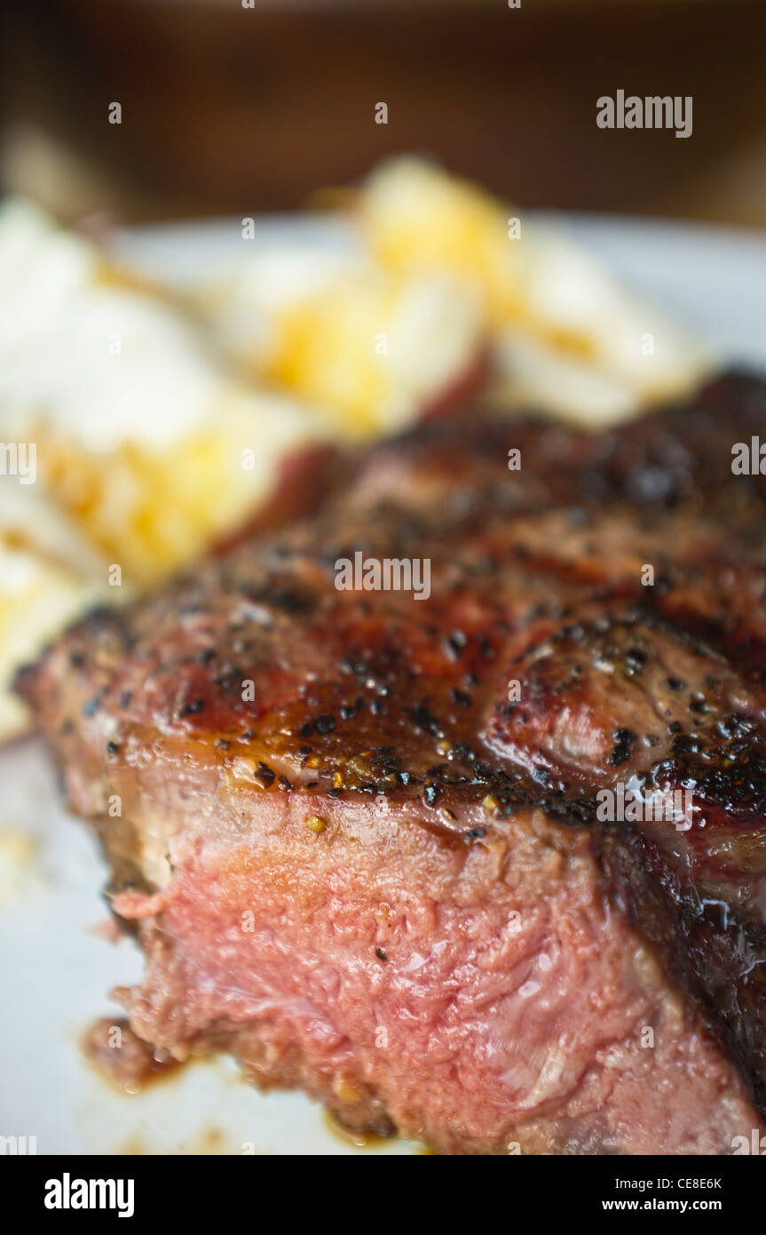 Closeup of grilled beef steak Stock Photo - Alamy