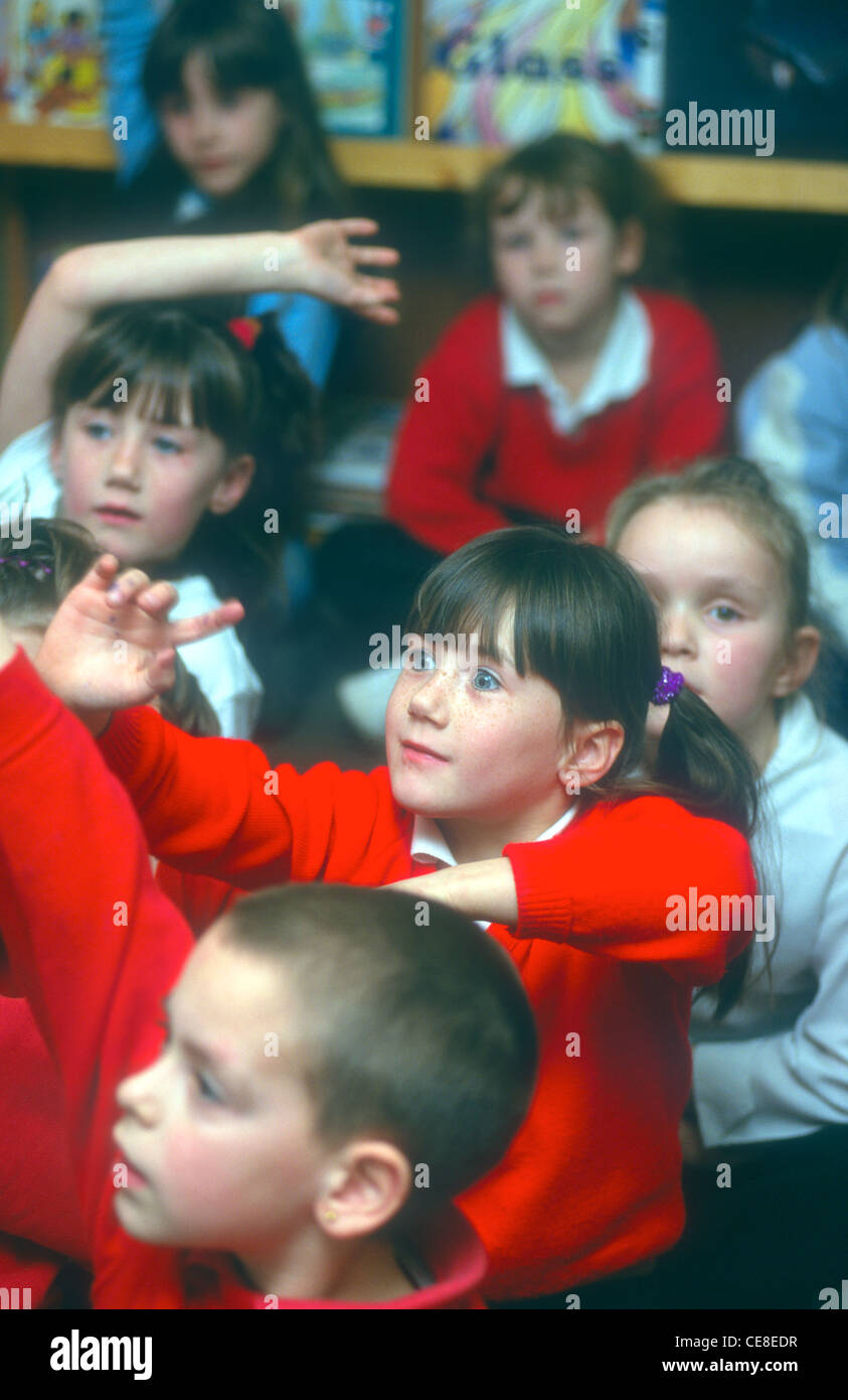 Pupils in classroom, Oak Tree Nursery & Primary School, Swindon ...