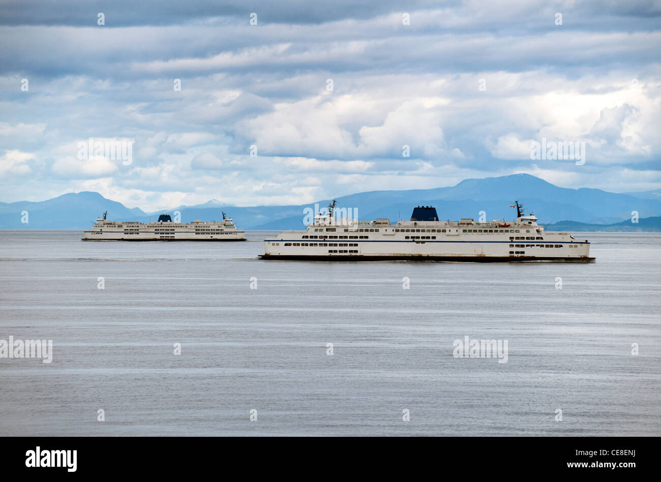Two passenger ships on the sea Stock Photo - Alamy