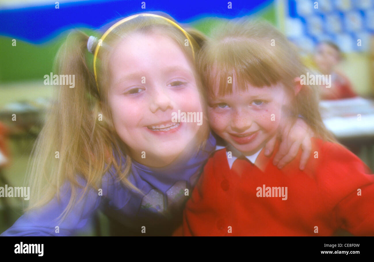 Two young friends at Oak Tree Nursery & Primary School, Swindon ...