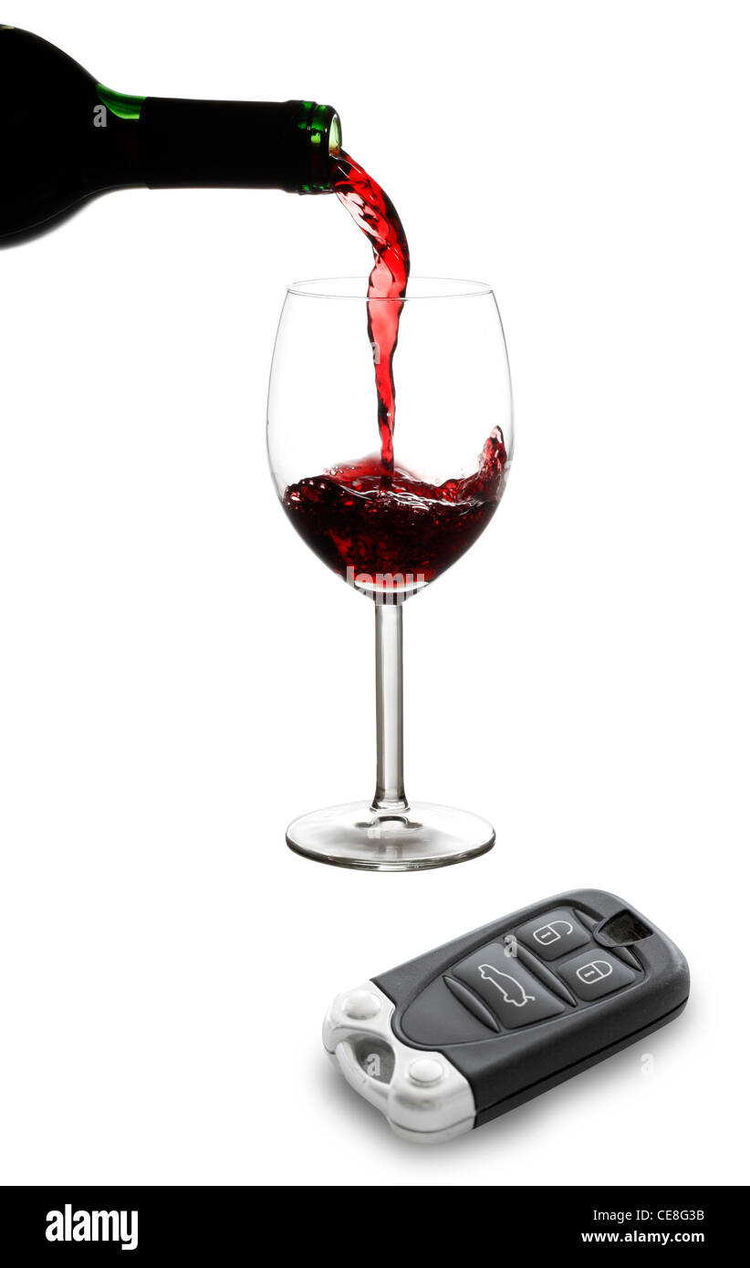 Alcohol and car keys Stock Photo - Alamy
