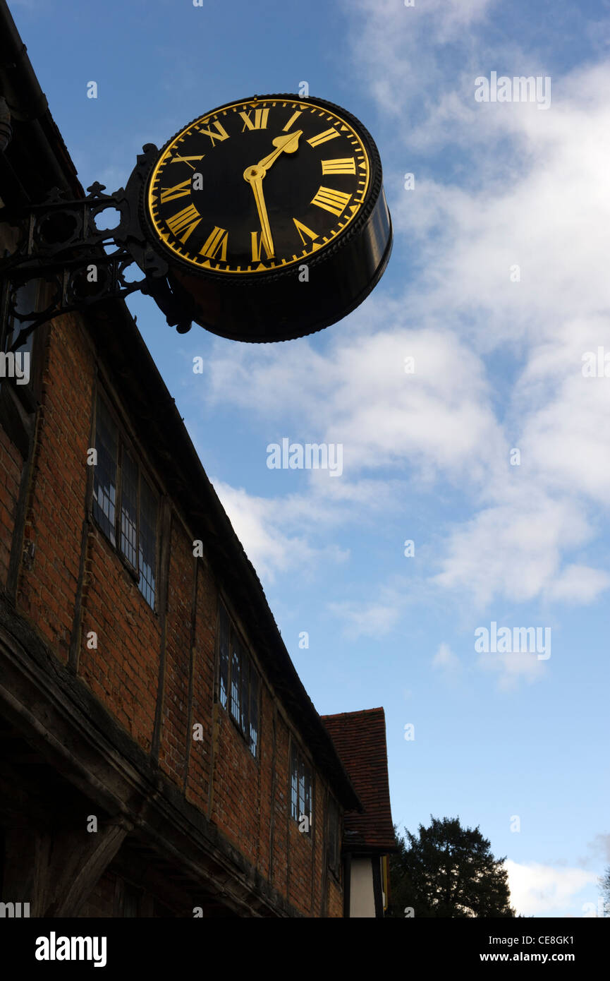 Village clock hi-res stock photography and images - Alamy