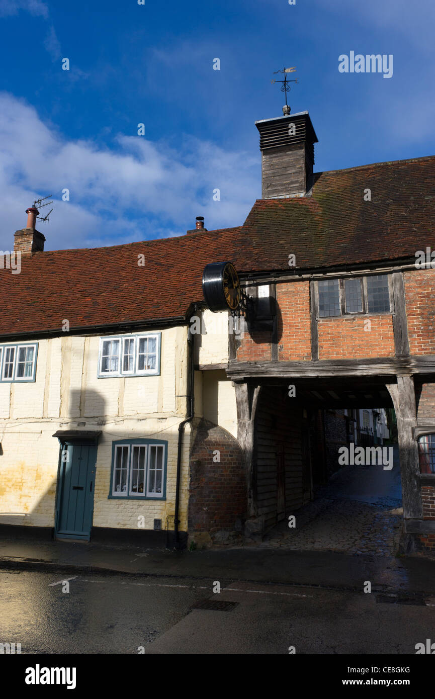 traditional coaching arch leading from the High street to Church Lane ...