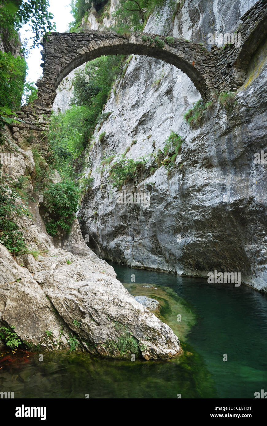 Bridge in picturesque mountain hi-res stock photography and images - Alamy
