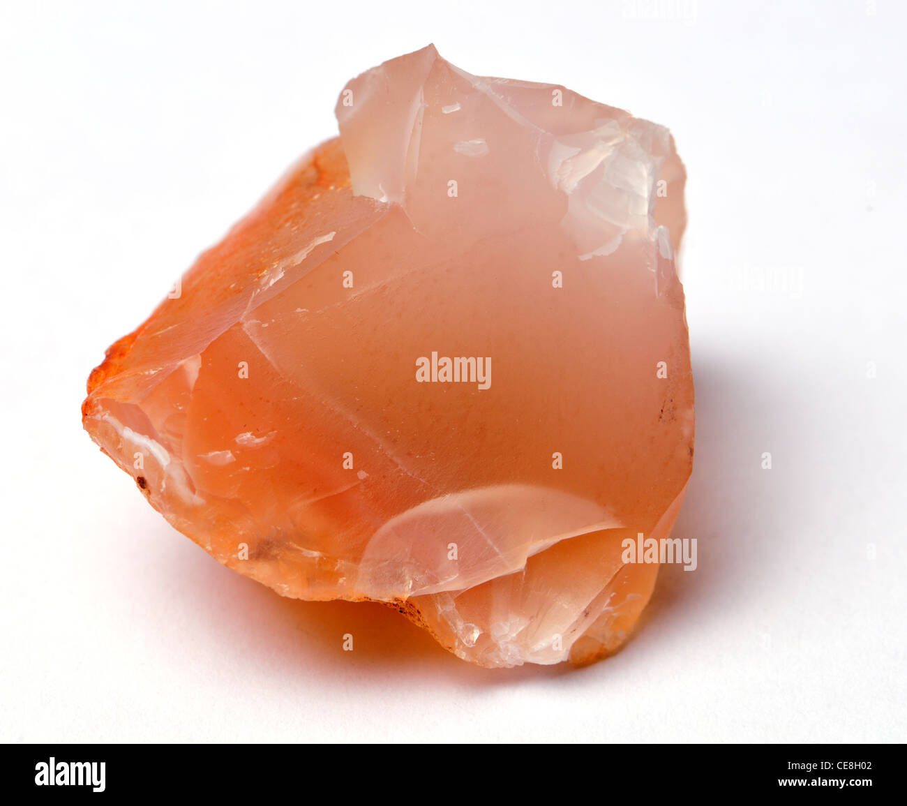 Carnelian - translucent variety of chalcedony Stock Photo - Alamy