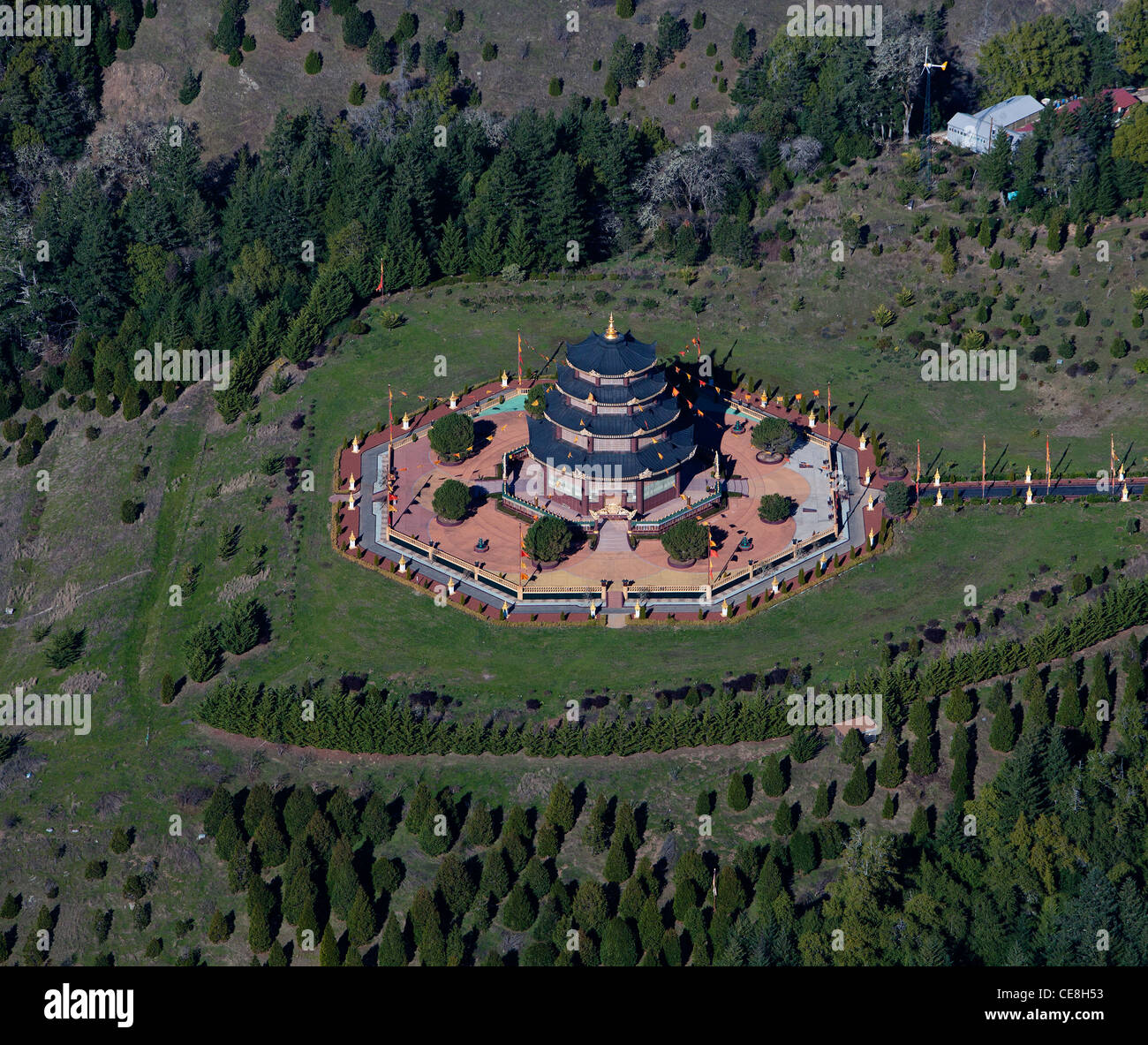 aerial photograph Odiyan Buddhist Retreat Center Sonoma County ...