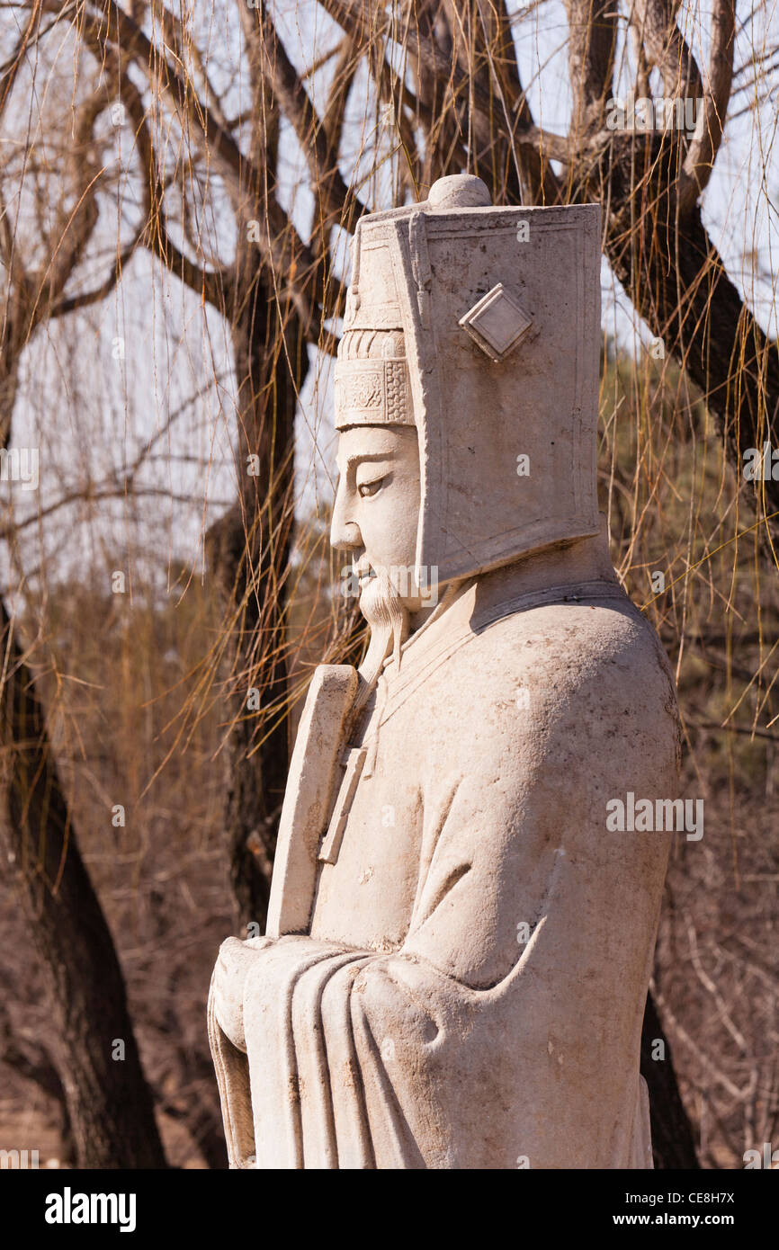 Sculpture on the Sacred or Spirit Way leading to the Ming Tombs outside ...