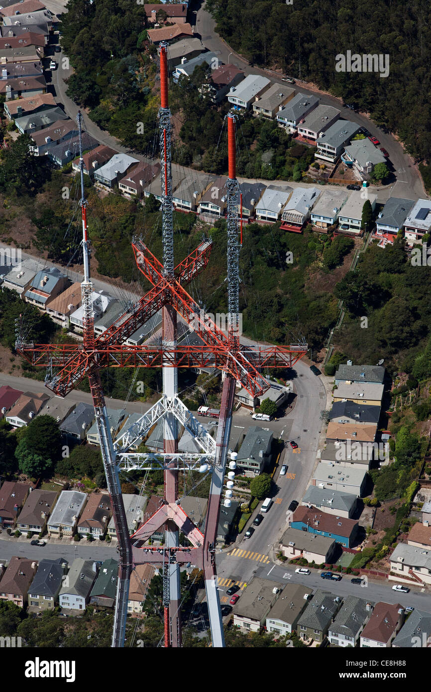 aerial photograph Sutro Tower San Francisco, California Stock Photo - Alamy