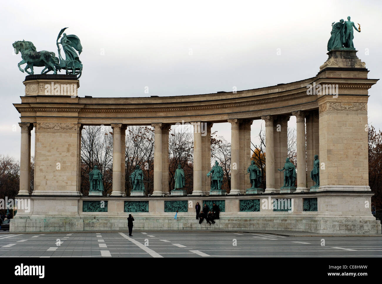The heroes square in budapest hi-res stock photography and images - Alamy