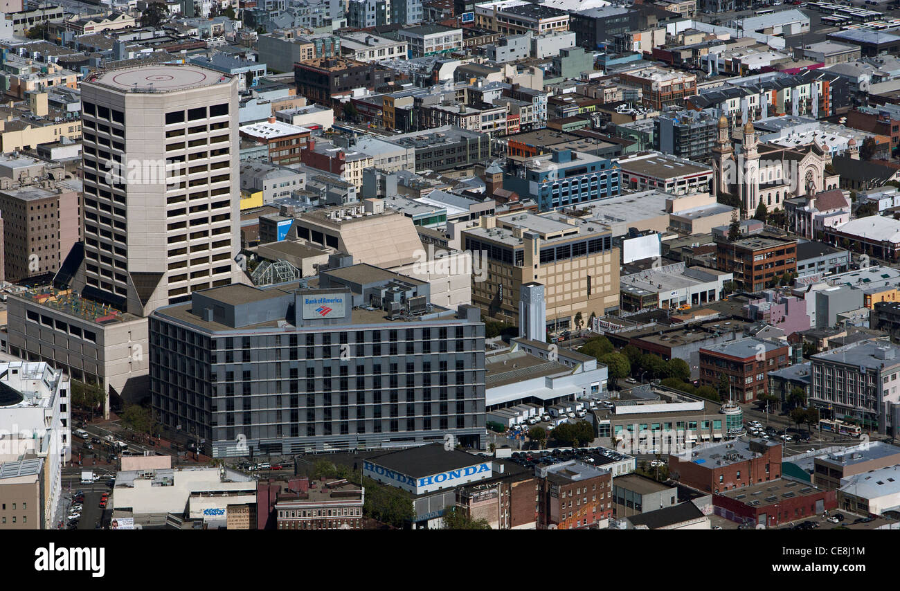Aerial photograph Bank of America Computer Center Market Street San ...