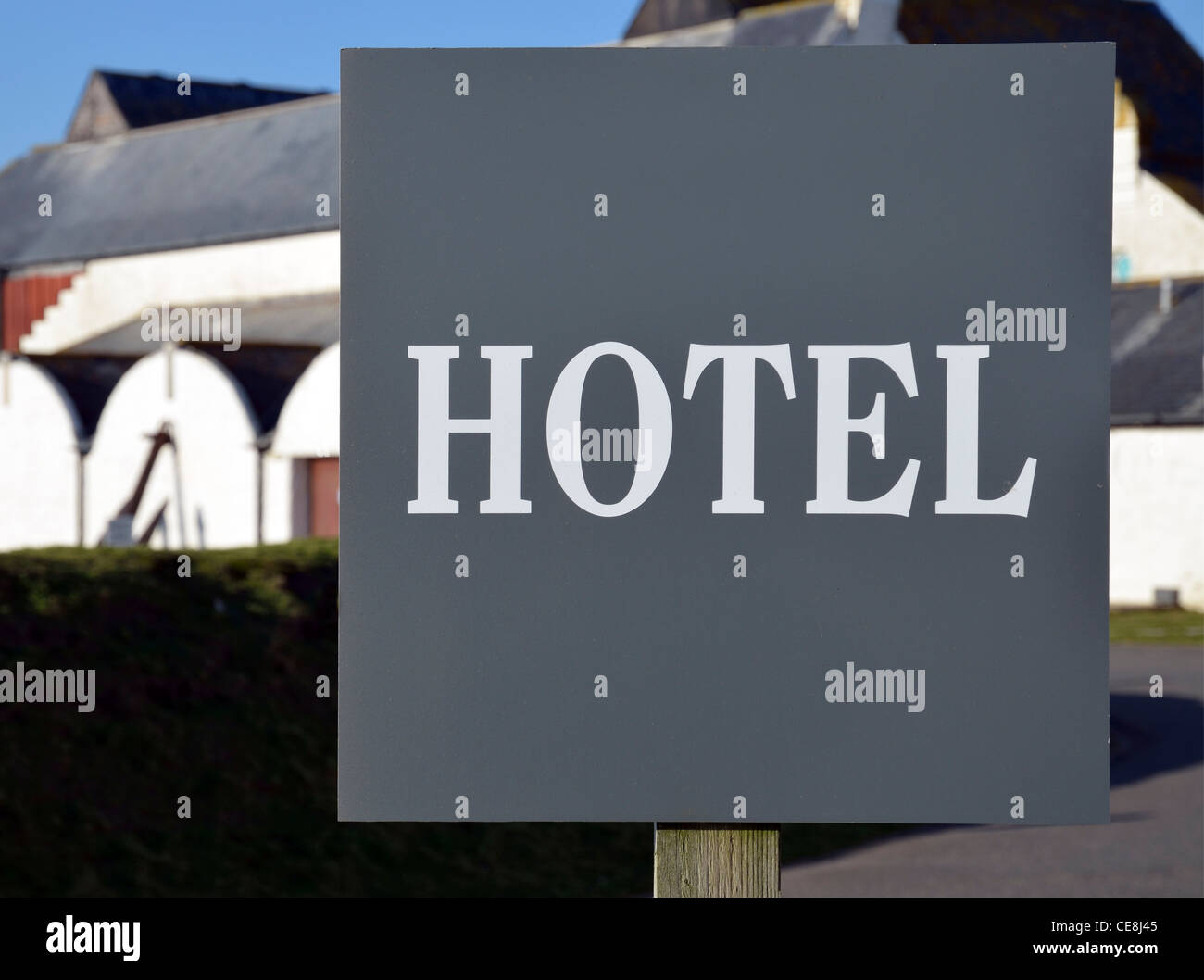 A Hotel sign Stock Photo - Alamy