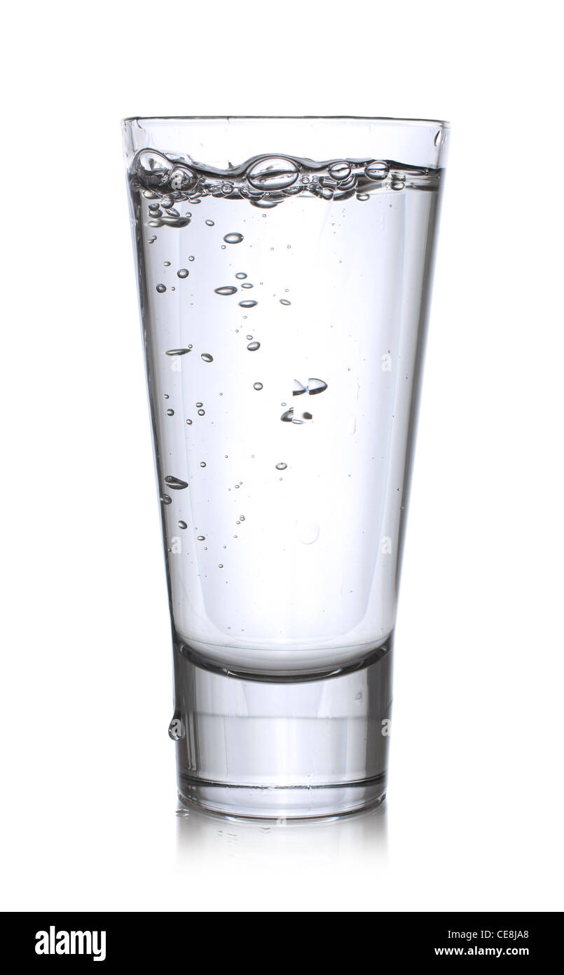 Refreshing glass water Cut Out Stock Images & Pictures - Alamy