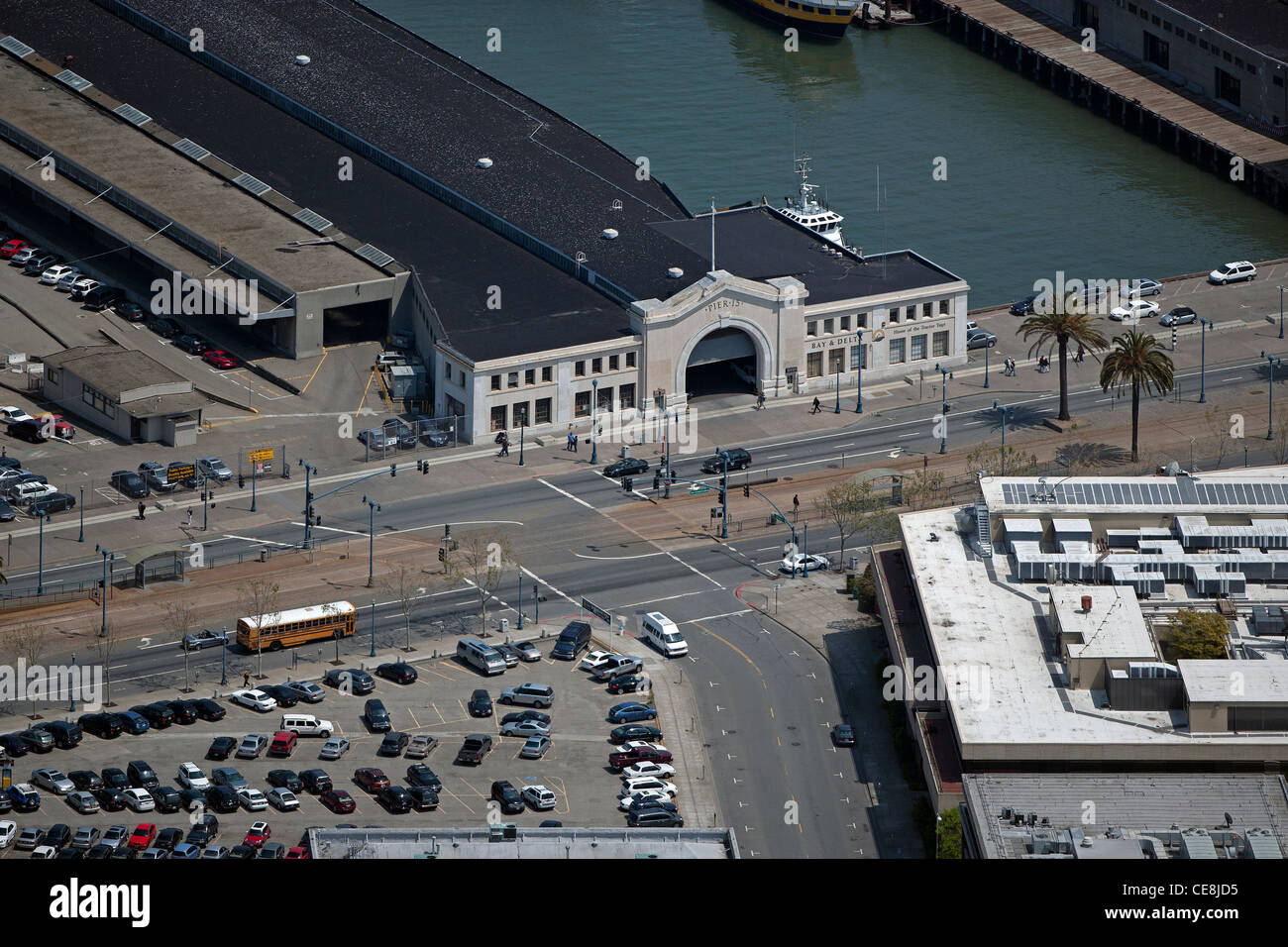 aerial photograph Pier 15 San Francisco, California Stock Photo - Alamy