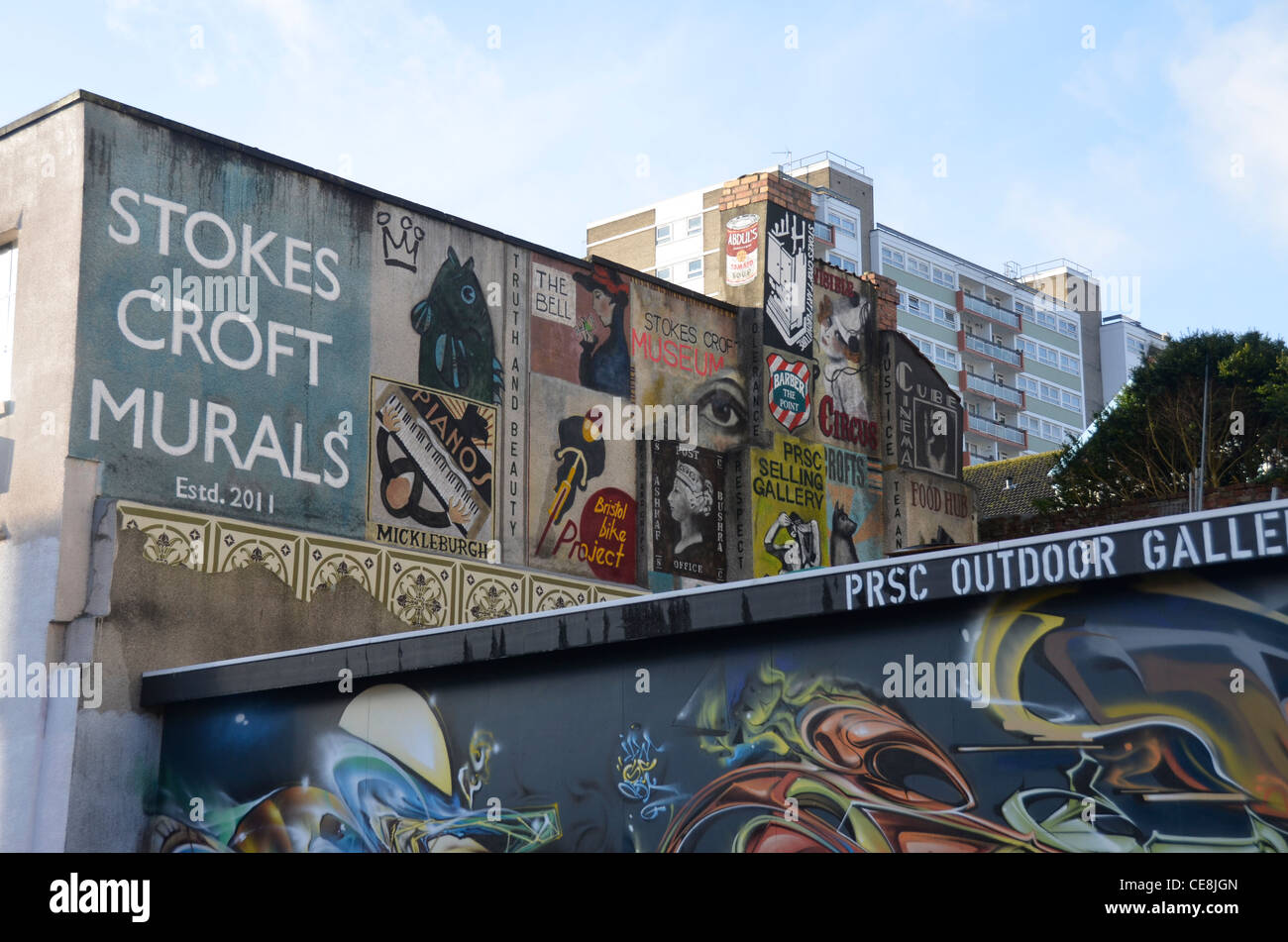 Murals and graffiti, Stokes Croft, Bristol, England, United Kingdom ...