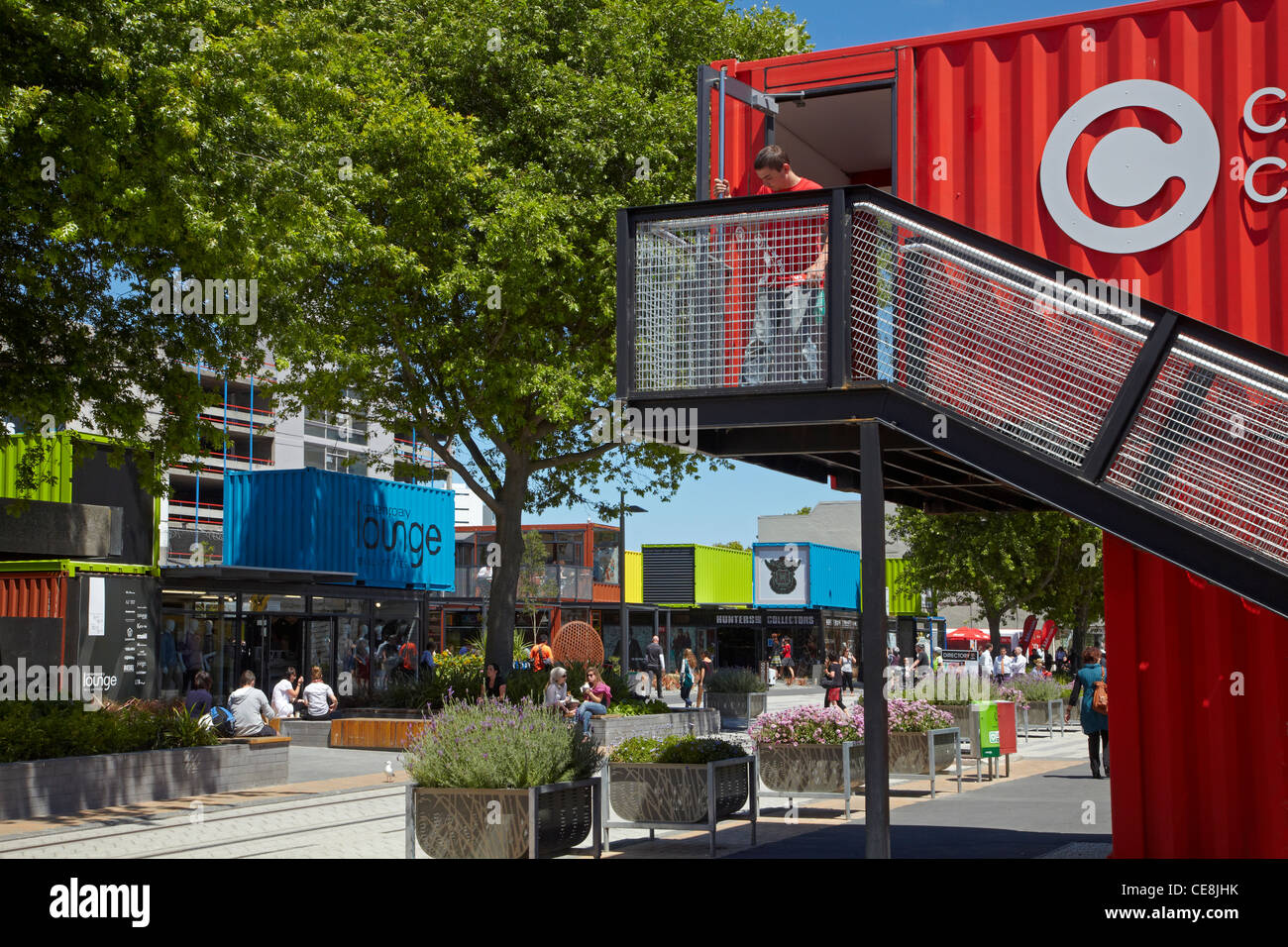 Re:START container mall, Cashel Street, Christchurch, Canterbury, South ...