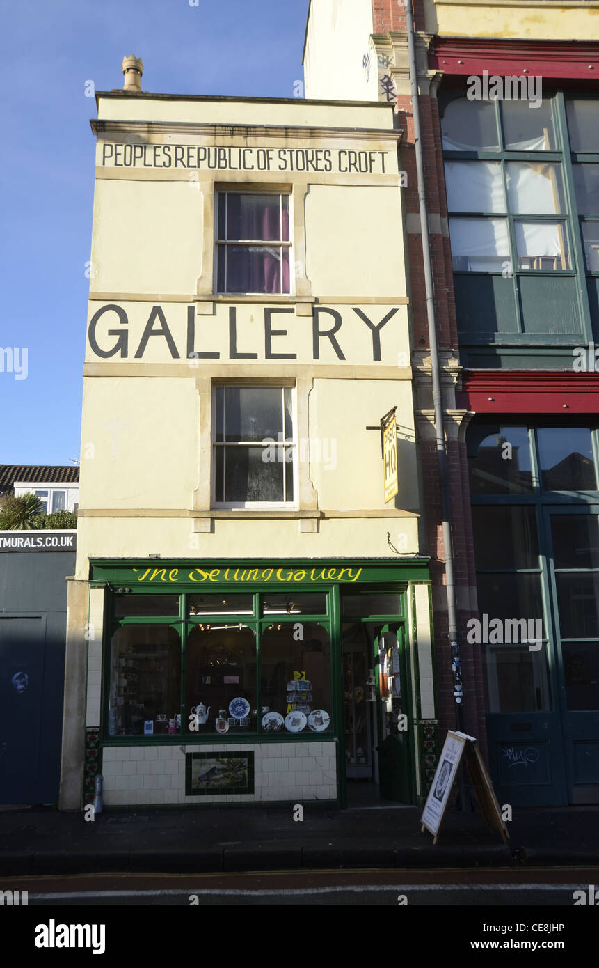 The Selling Gallery, Stokes Croft, Bristol, England, UK Stock Photo - Alamy