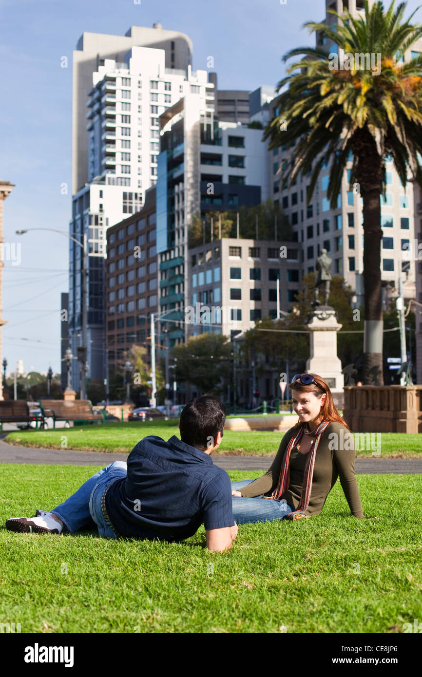 Melbourne park hi-res stock photography and images - Alamy