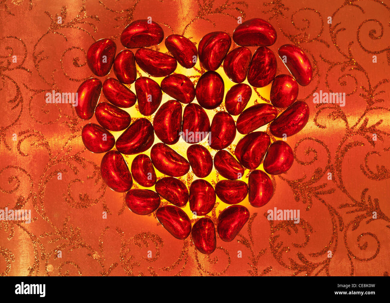 The Hot red Heart Stock Photo - Alamy