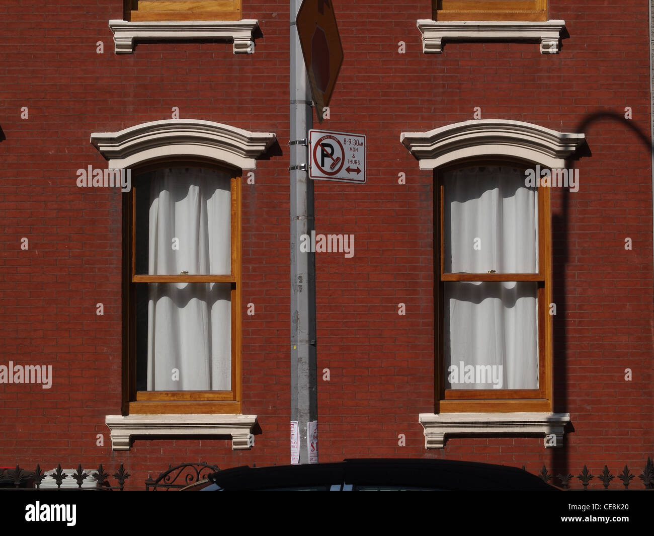 Afternoon light on classic windows, Brooklyn, New York Stock Photo - Alamy